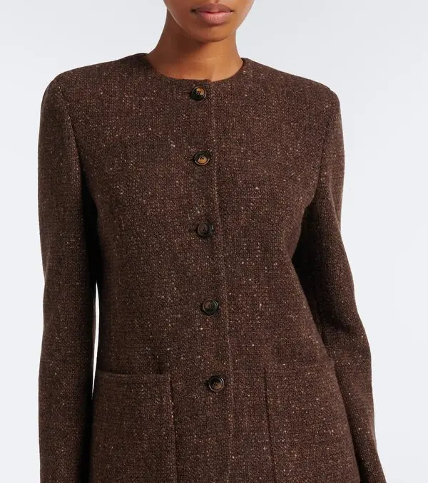 Ralph Lauren Alira Wool And Cashmere-blend Tweed Jacket