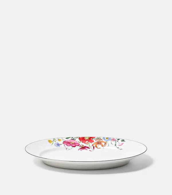 Gucci Flora Porcelain Decorative Tray - White