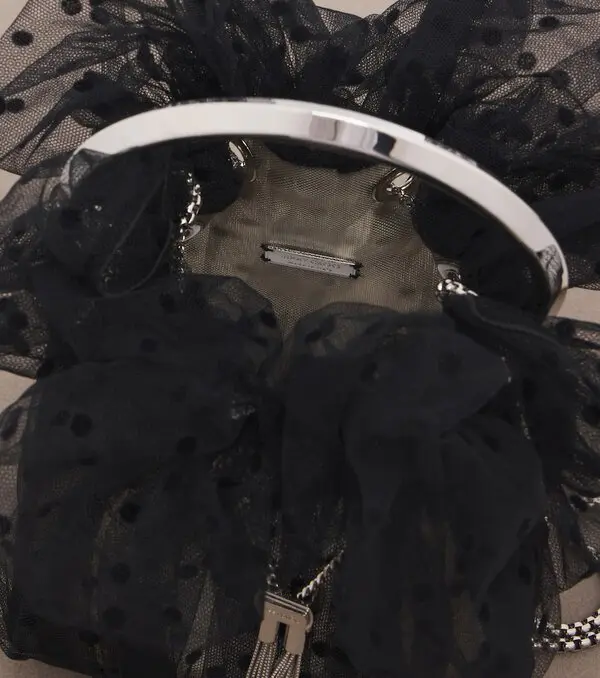 JIMMY CHOO Bon Bon Point D’esprit Bucket Bag