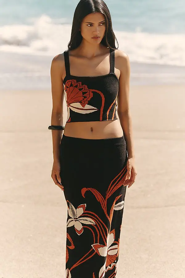 CELANDINE Knit Crop Top