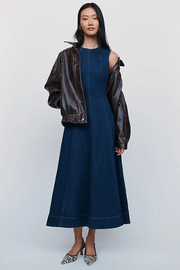 REFORMATION Cecilia Denim Maxi Dress
