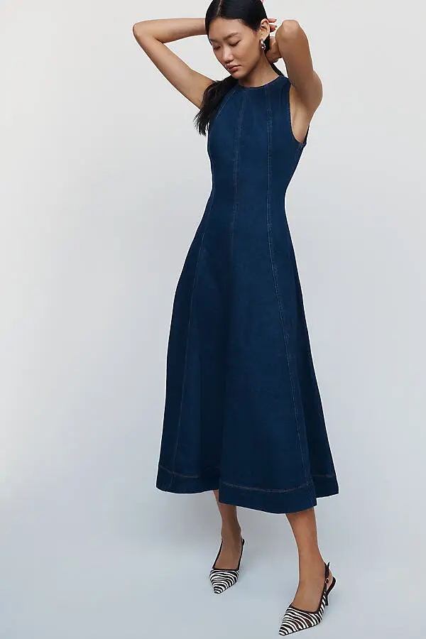 REFORMATION Cecilia Denim Maxi Dress
