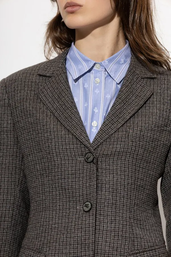 Etro Wool Blazer With Notched Lapels