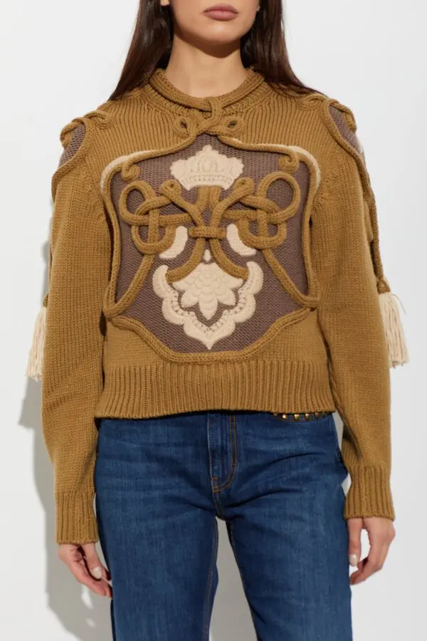 Etro Decorative Knit Wool Sweater