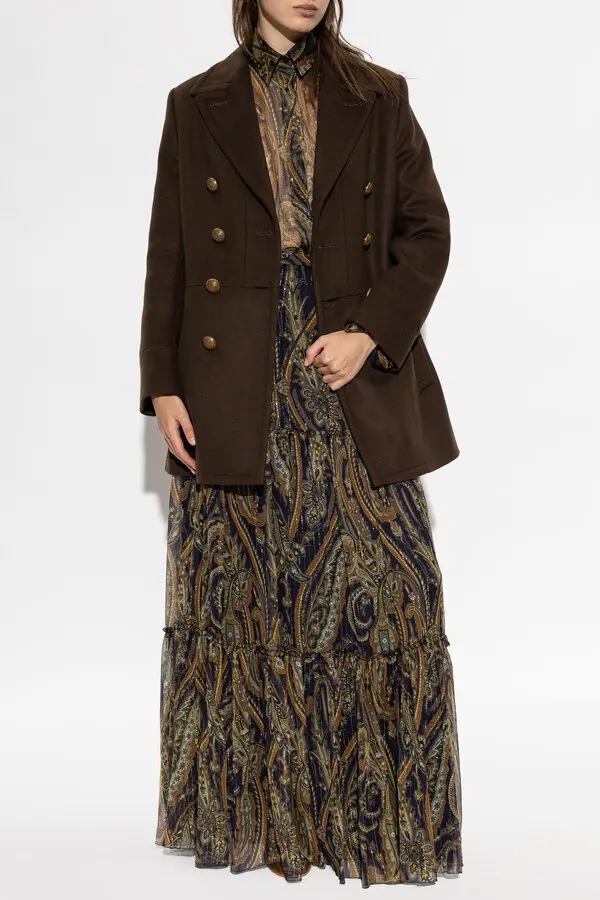 Etro Wool Double-breasted Coat
