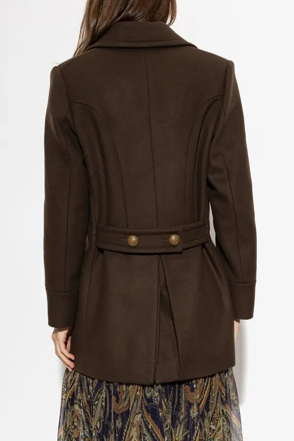 Etro Wool Double-breasted Coat