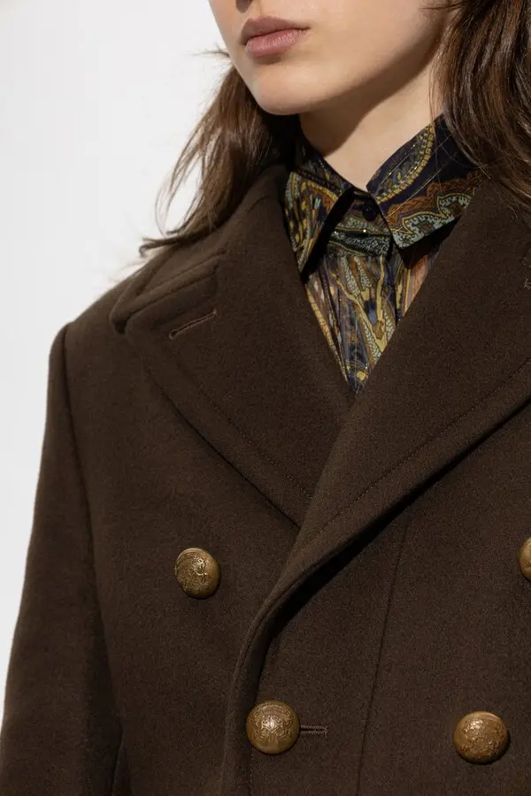 Etro Wool Double-breasted Coat