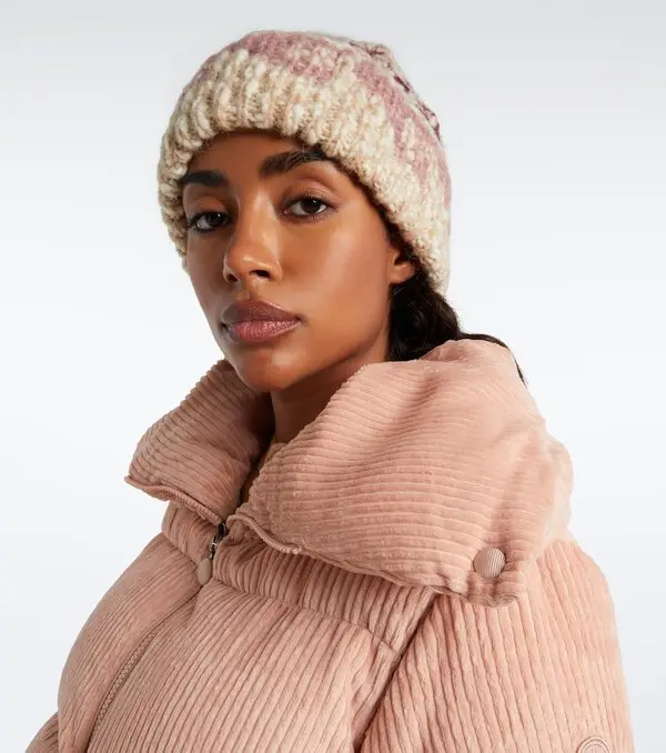 Moncler Jacquard Wool And Alpaca-blend Beanie