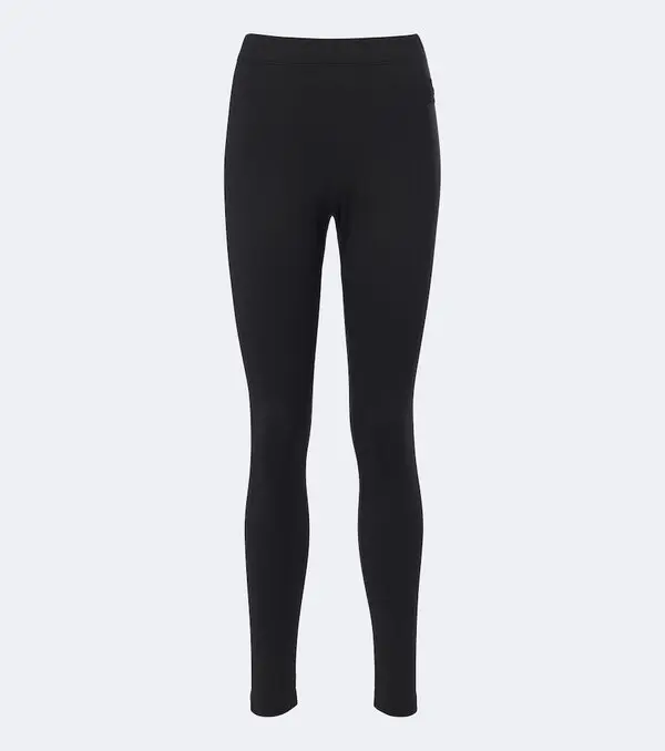 Moncler Logo Ski Leggings - Black