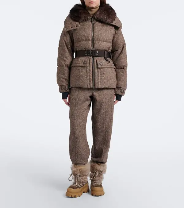 Moncler Wool Wide-leg Pants