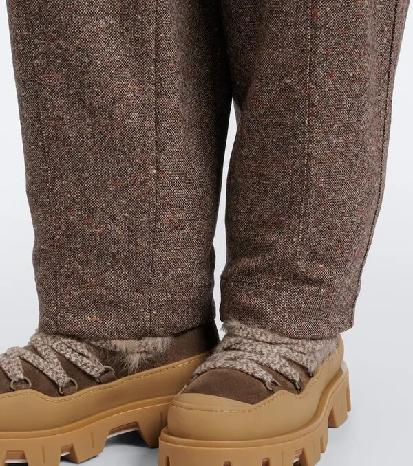 Moncler Wool Wide-leg Pants