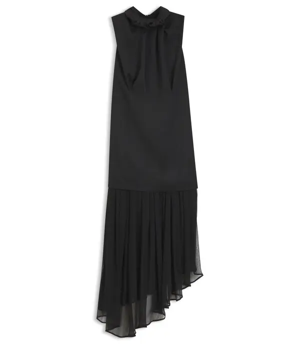 Hugo X Entire Studios Satin And Chiffon Dress