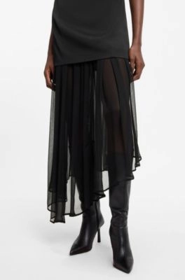 Hugo X Entire Studios Satin And Chiffon Dress