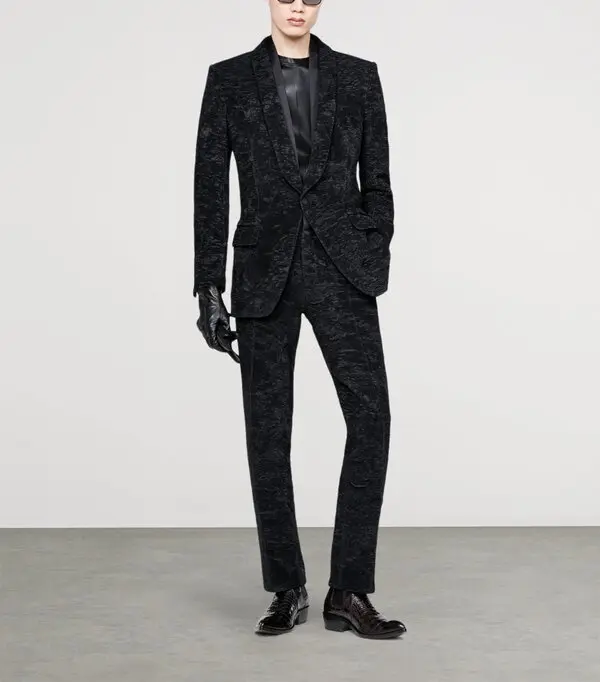 TOM FORD Silk Plissé Colbert Blazer