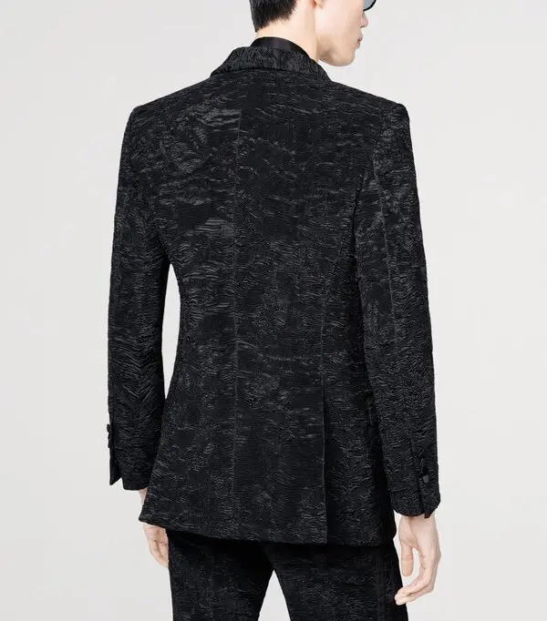 TOM FORD Silk Plissé Colbert Blazer