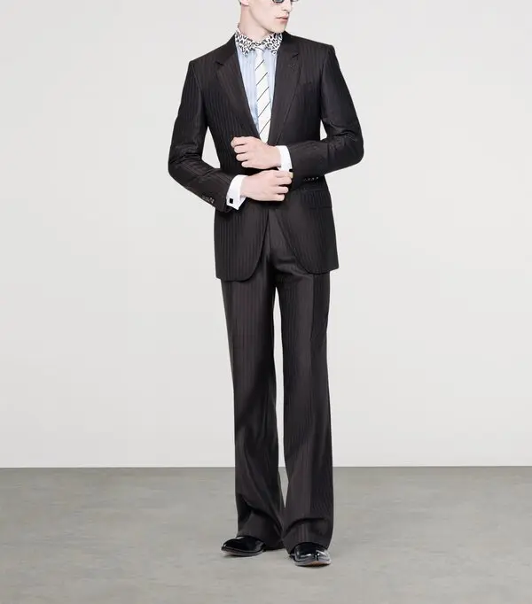 TOM FORD Virgin-wool Pinstripe Colbert Blazer