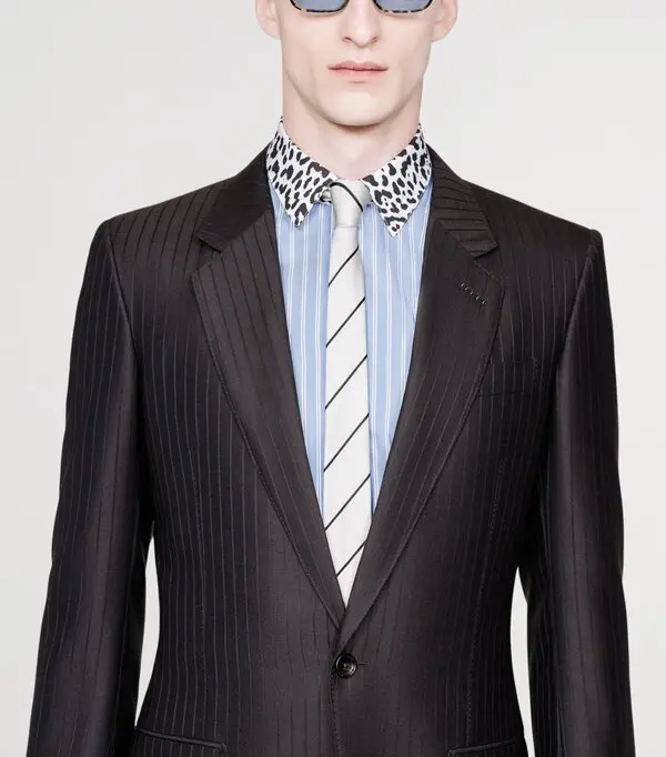 TOM FORD Virgin-wool Pinstripe Colbert Blazer