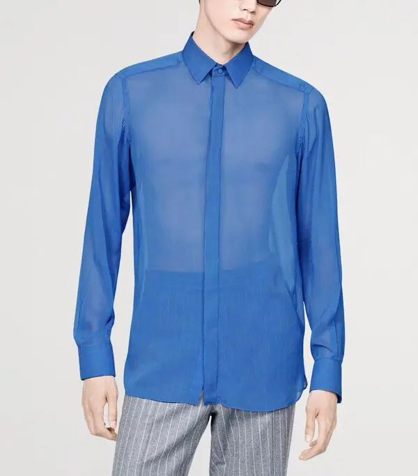 TOM FORD Silk Micro-stripe Shirt