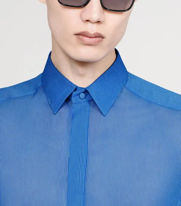 TOM FORD Silk Micro-stripe Shirt