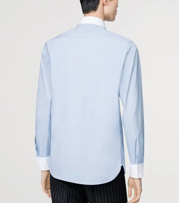 TOM FORD Cotton Contrast-trim Shirt