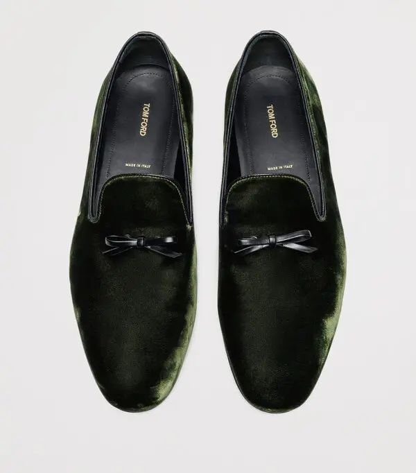 TOM FORD Velvet Scott Loafers