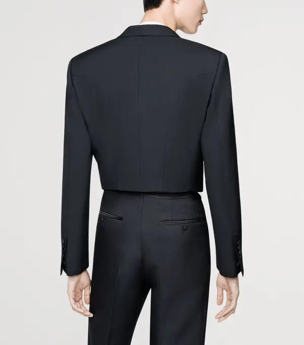 TOM FORD Virgin-wool Cropped Evening Jacket