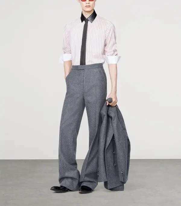 TOM FORD Wool-cashmere Colbert Wide-leg Trousers