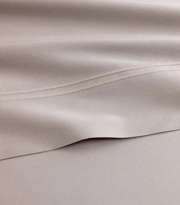 YVES DELORME Triomphe Super King Flat Sheet - Grey