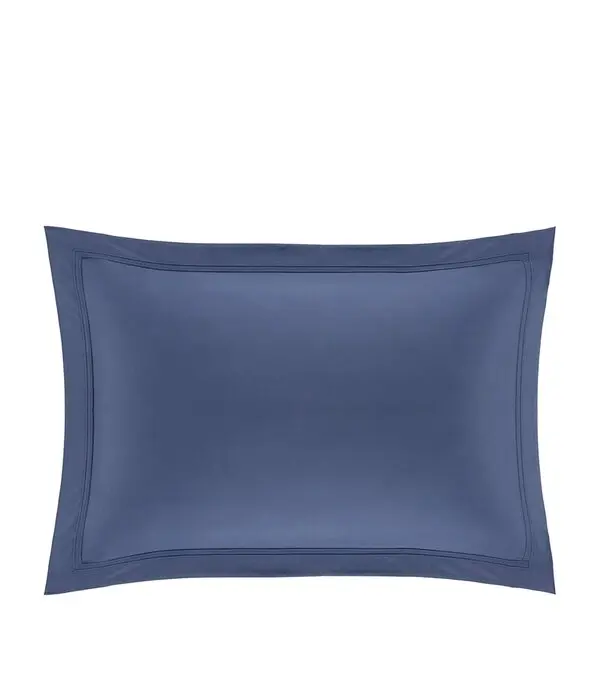 YVES DELORME Triomphe King Oxford Pillowcase - Blue