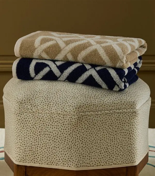 YVES DELORME Apollon Hand Towel - Navy