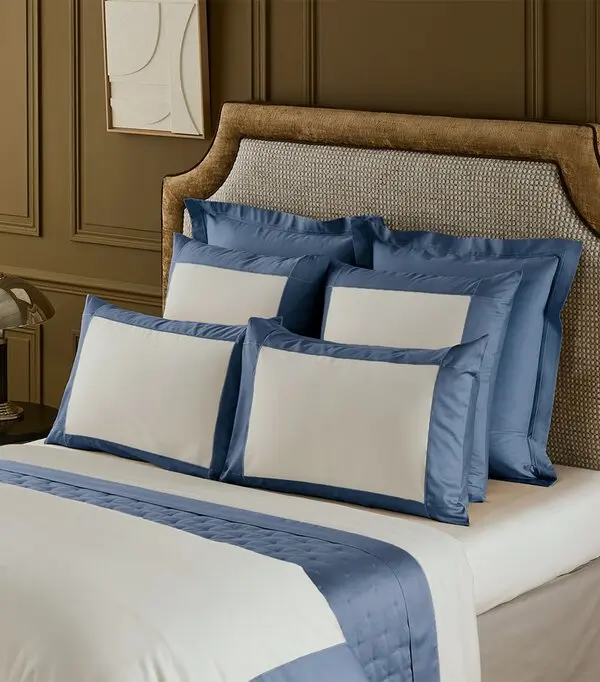 YVES DELORME Apollon Flat Sheet - Blue