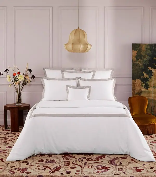 YVES DELORME Linea King Duvet Cover
