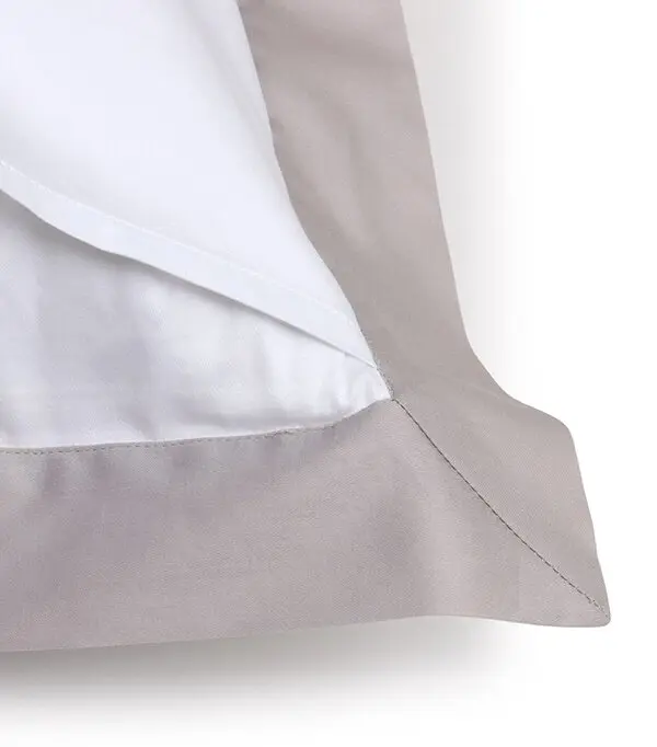 YVES DELORME Linea Oxford Pillowcase - Grey