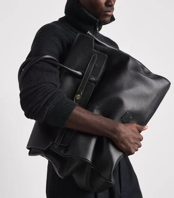 Eleventy Leather Tote Bag