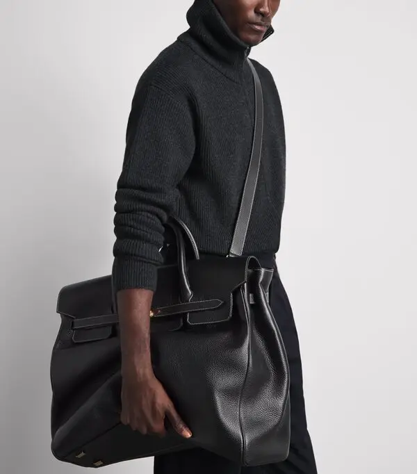 Eleventy Leather Tote Bag