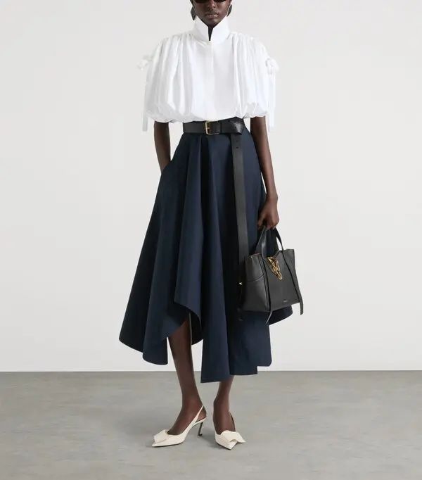 Givenchy Cotton Poplin Midi Skirt
