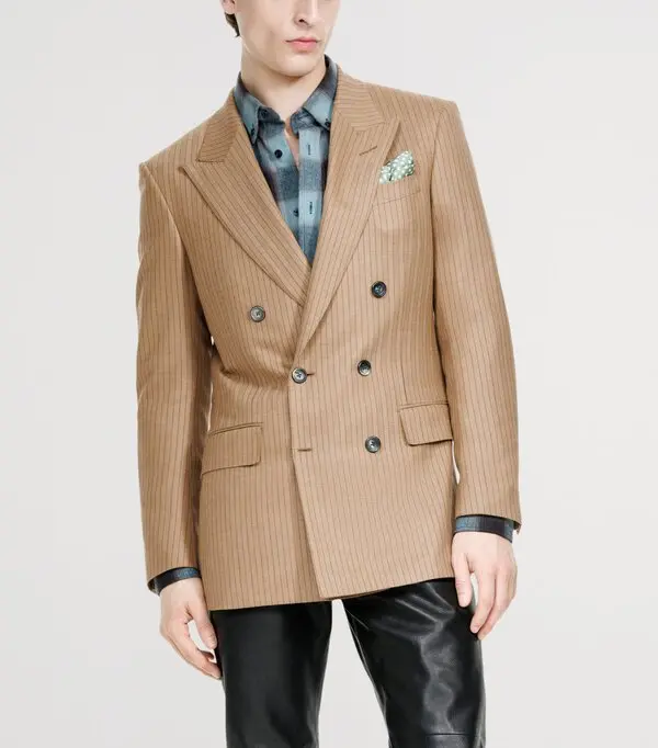 TOM FORD Wool Jacquard Stripe Jacket