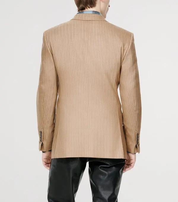 TOM FORD Wool Jacquard Stripe Jacket