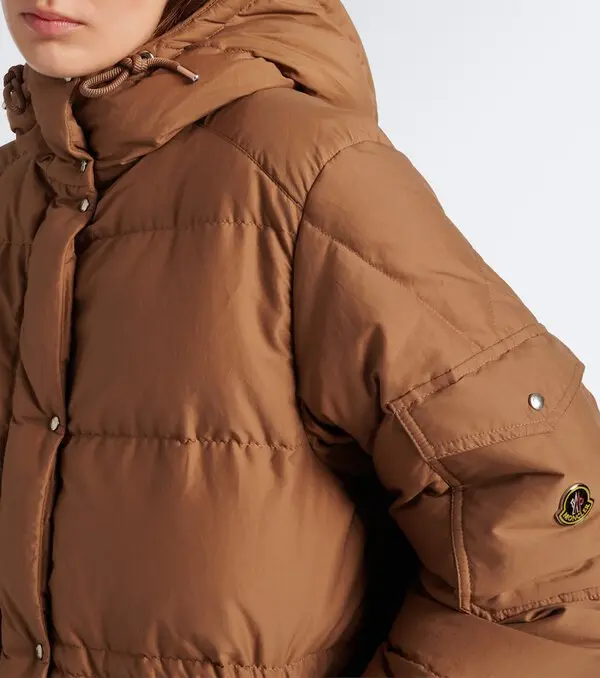 Moncler Himalaya Hooded Cotton-blend Down Jacket