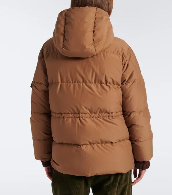 Moncler Himalaya Hooded Cotton-blend Down Jacket