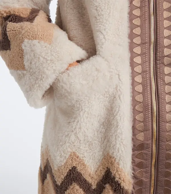 Bogner Niva Reversible Hooded Shearling Coat