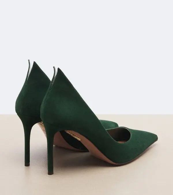 AQUAZZURA Linea Suede Pumps