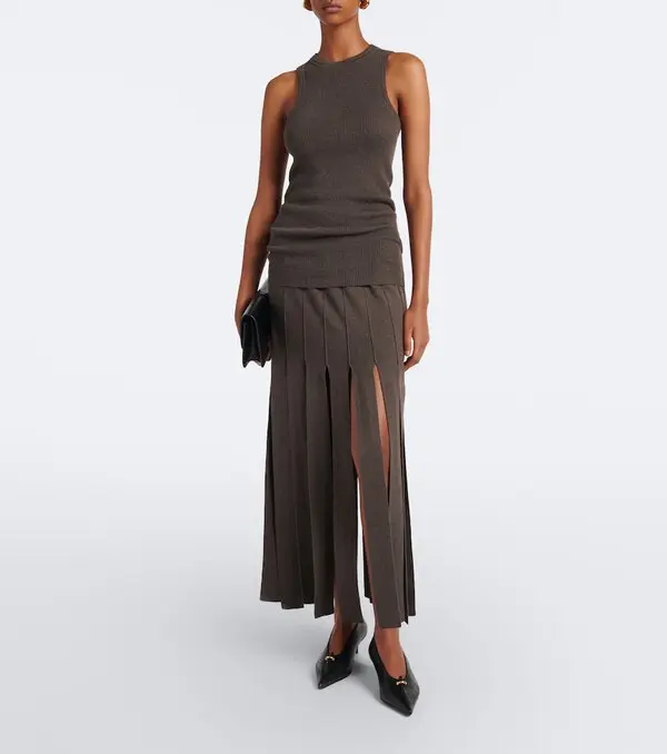 LISA YANG Amya Cotton And Cashmere Tank Top