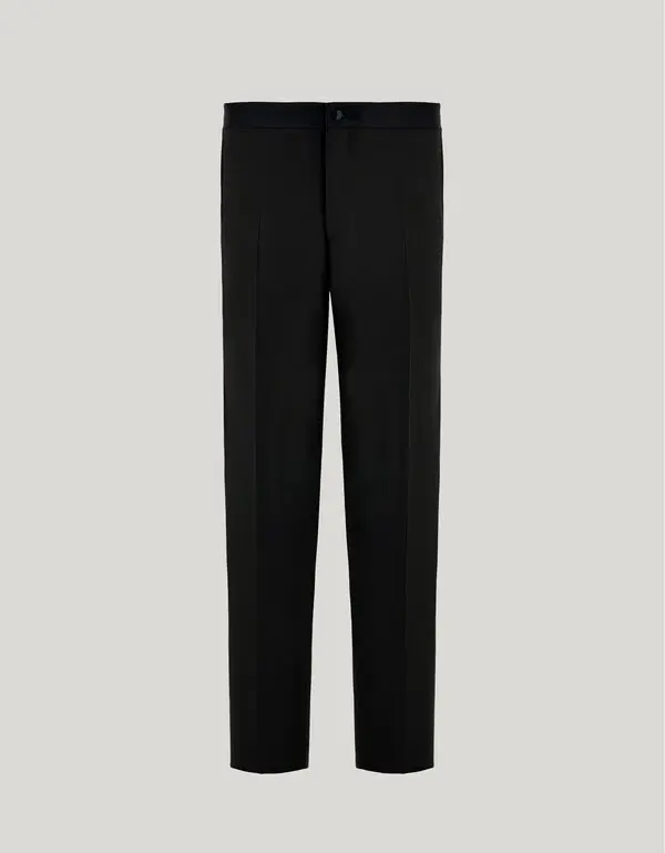 Canali Regular Fit Tuxedo Pants In 150's Wool