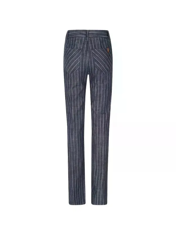 DONDUP Pinstripe-pattern Patch-pocket Jeans