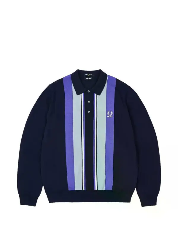 PALACE X Fred Perry Long-sleeve Knitted Polo Shirt