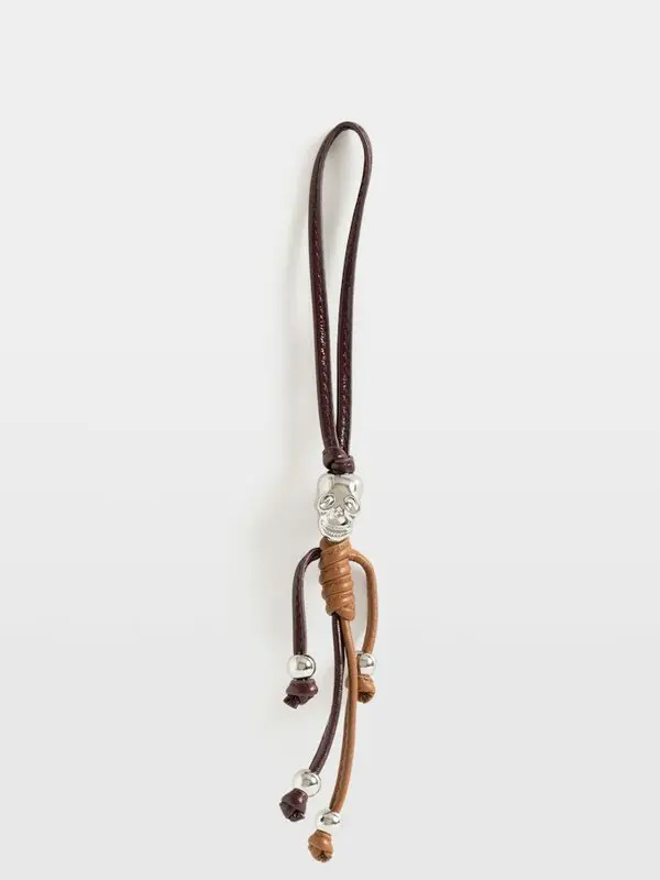 Zadig&Voltaire Skull Keyring Keychain - Deep Purple