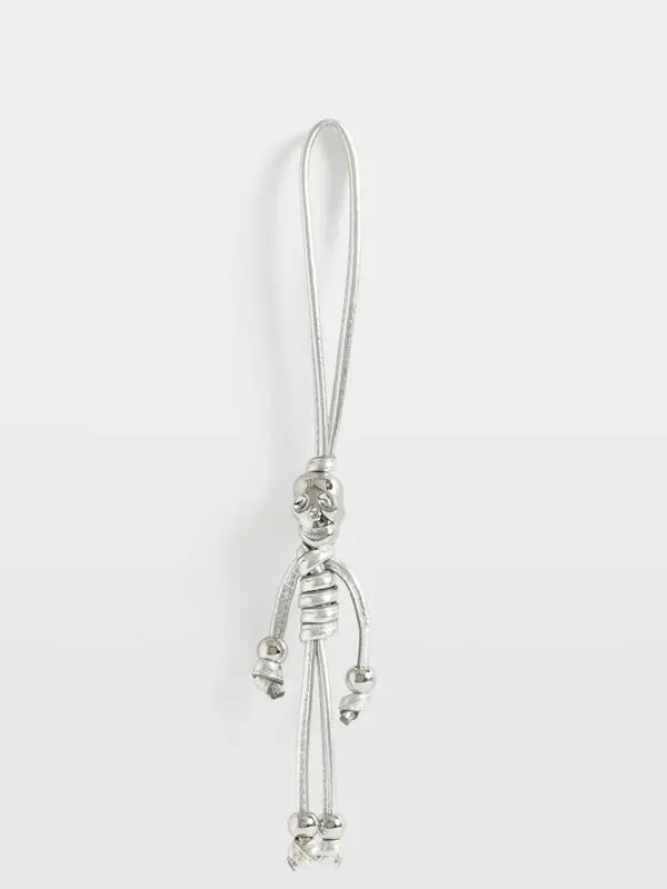 Zadig&Voltaire Skull Keyring Vintage Metal Key Ring - Silver