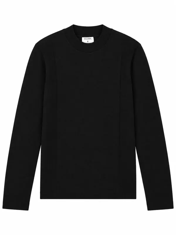 Filippa K Top A Collo Alto In Lyocell E Cashmere