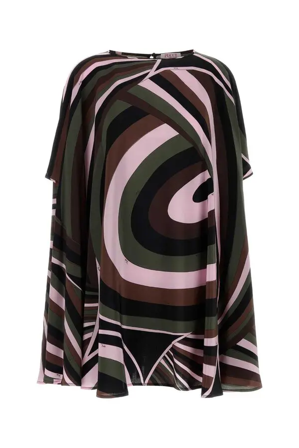 Emilio Pucci Silk Crepe Kaftan Dress
